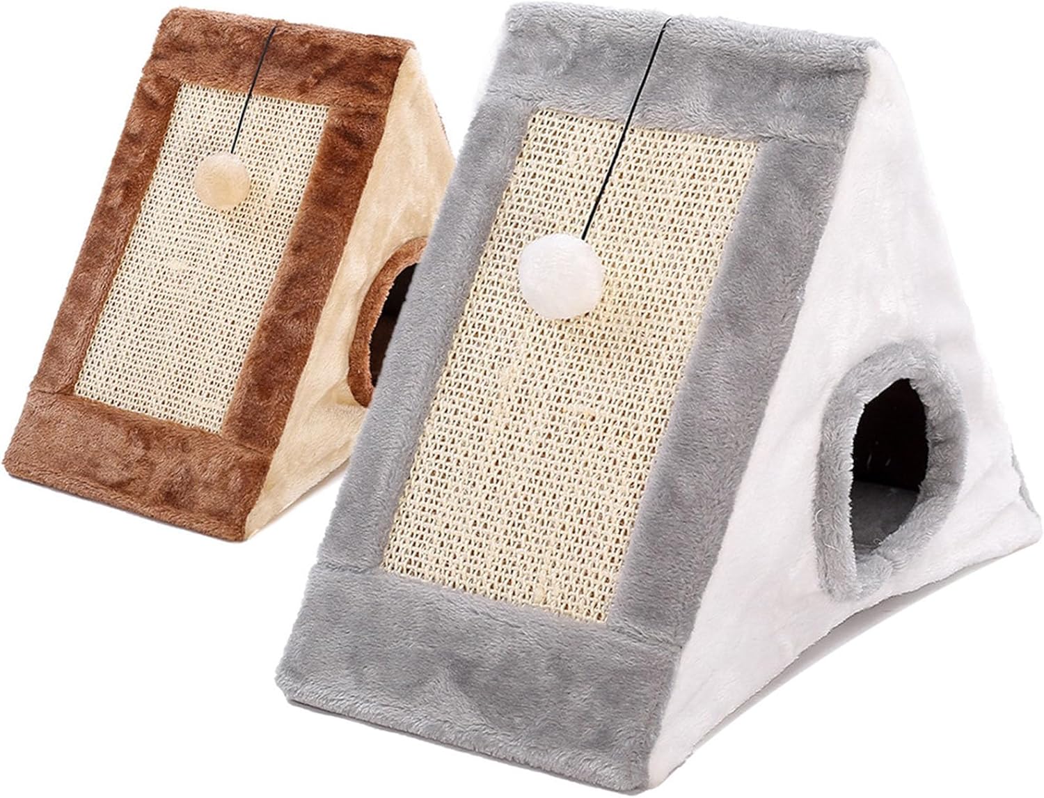 Amazon.com : GeRRiT Triangle Cat Scratcher Cat Toy Cat Cave Cat ...