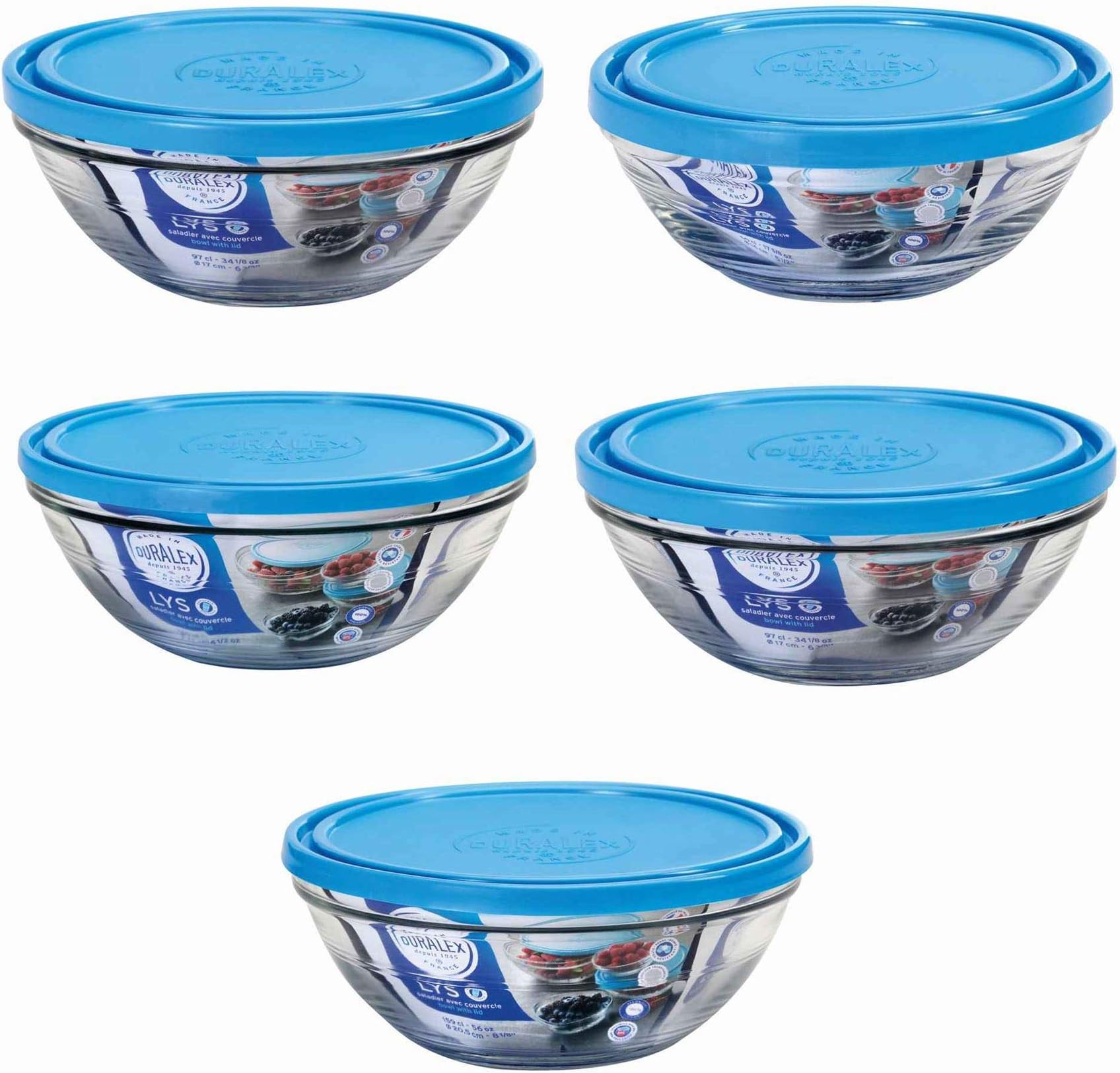 Pyrex 1118441 Prepware Rührschüssel-Set, 3-teilig, transparent : Amazon ...