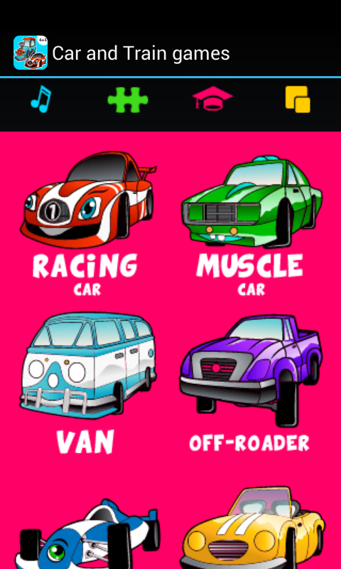 Car & Train games for toddlers - App on the Amazon Appstore