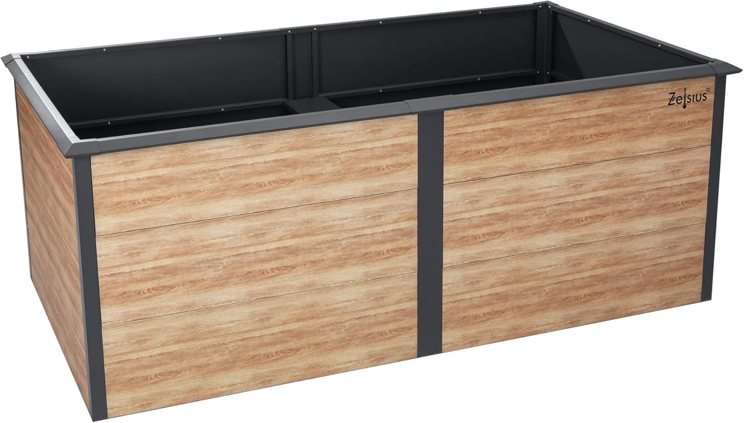 Zelsius Hochbeet für Garten, Terrasse oder Balkon Anthrazit RAL 7016 ...
