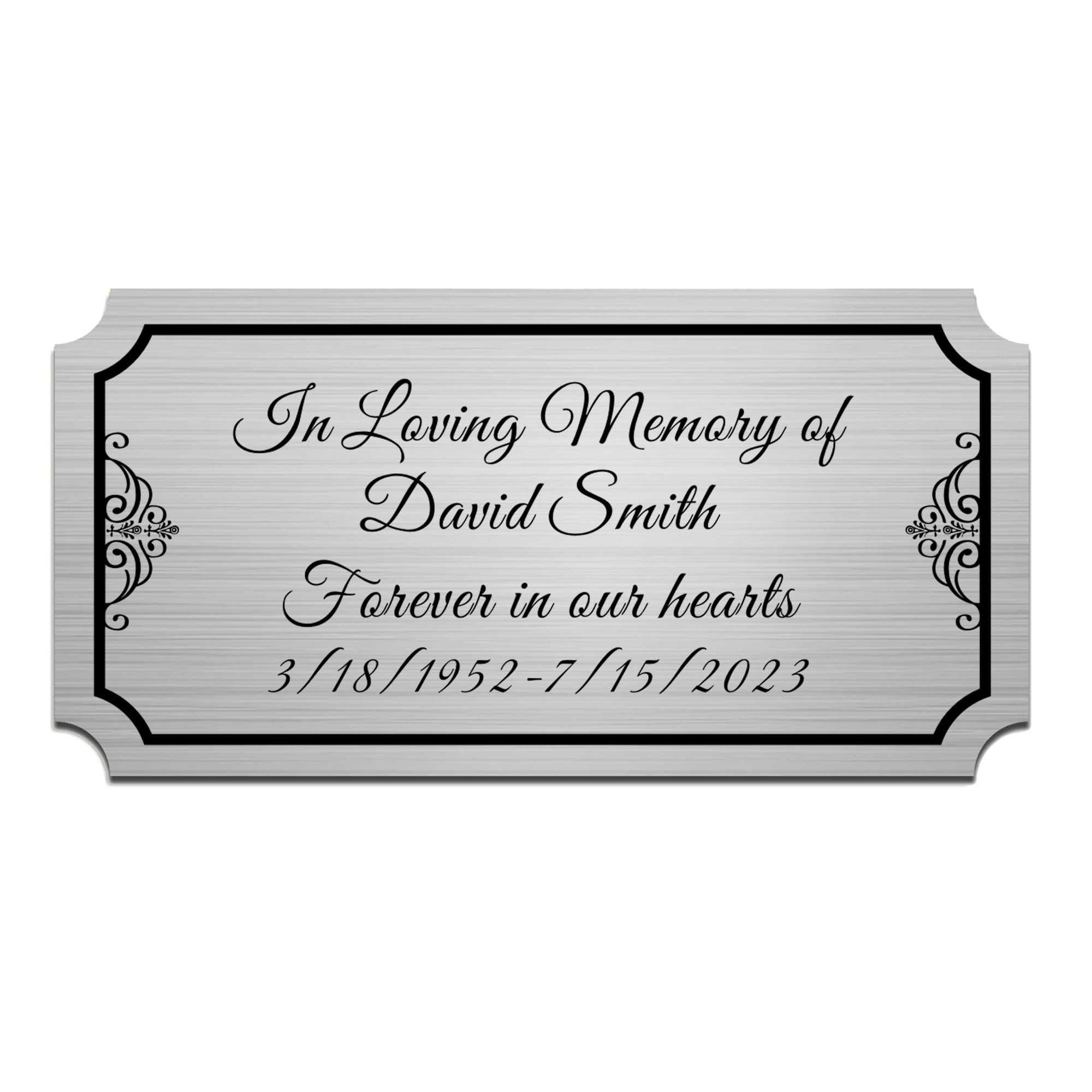Amazon.com: Engraved Name Plate Personalized Memorial Plaques for Doors ...