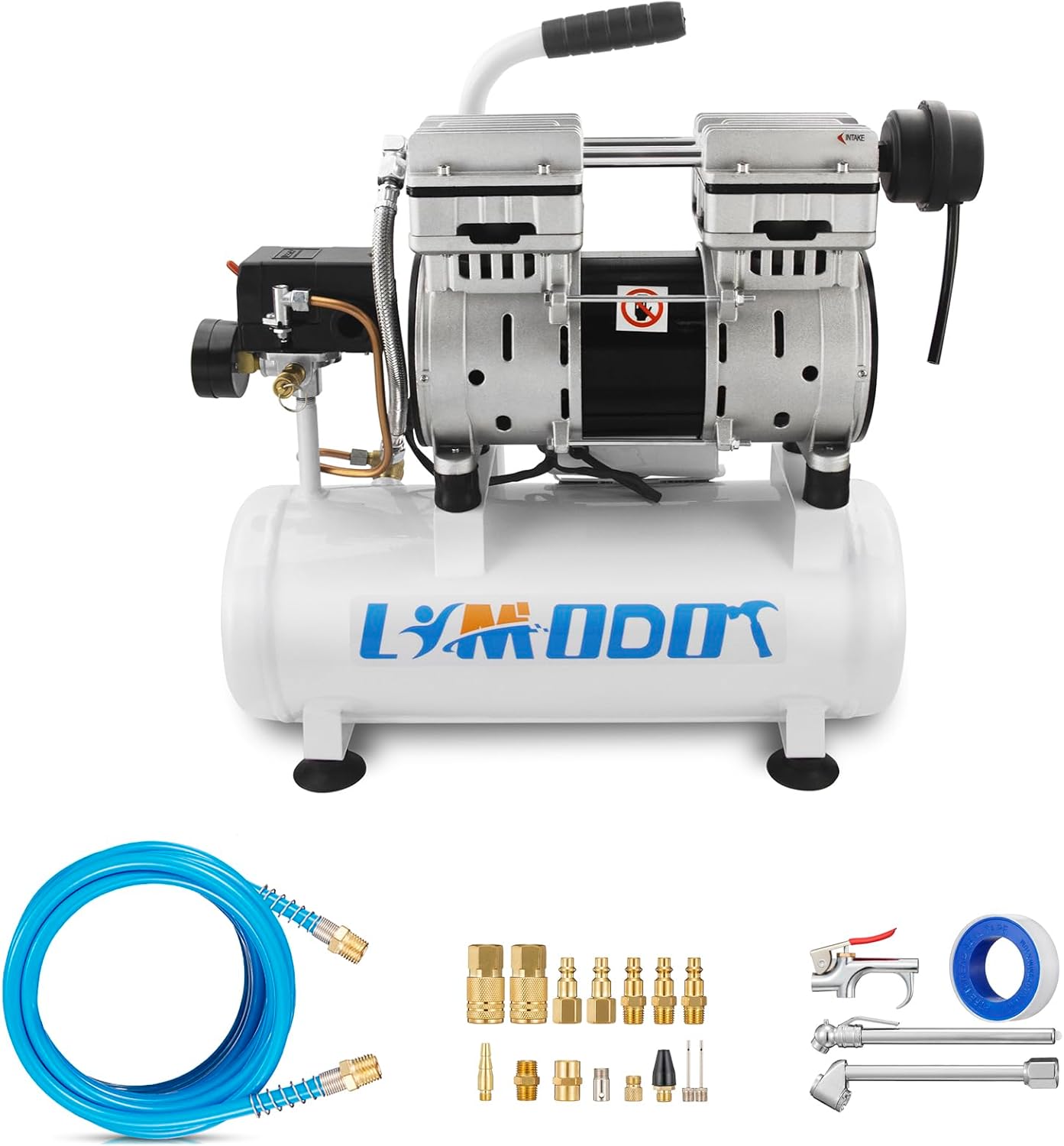 Amazon.com: Limodot Ultra Quiet Air Compressor 2 Gallon Bundle with ...