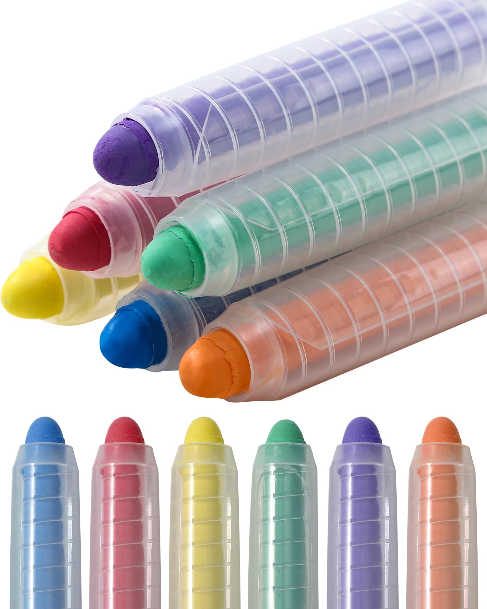 Amazon.com: NewFamily Dustless Chalk for Kids, Colored Sidewalk Chalk ...