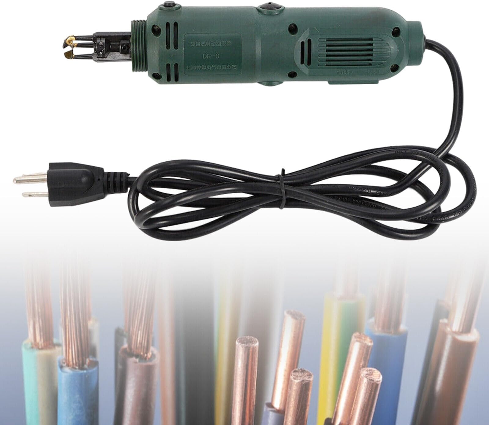 110V Handheld Magnet Wire Stripper Cutter Cable Scrape Paint Tool ...