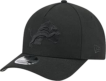 Amazon.com: New Era Men's Black Detroit Lions Team Collection 9FORTY M ...