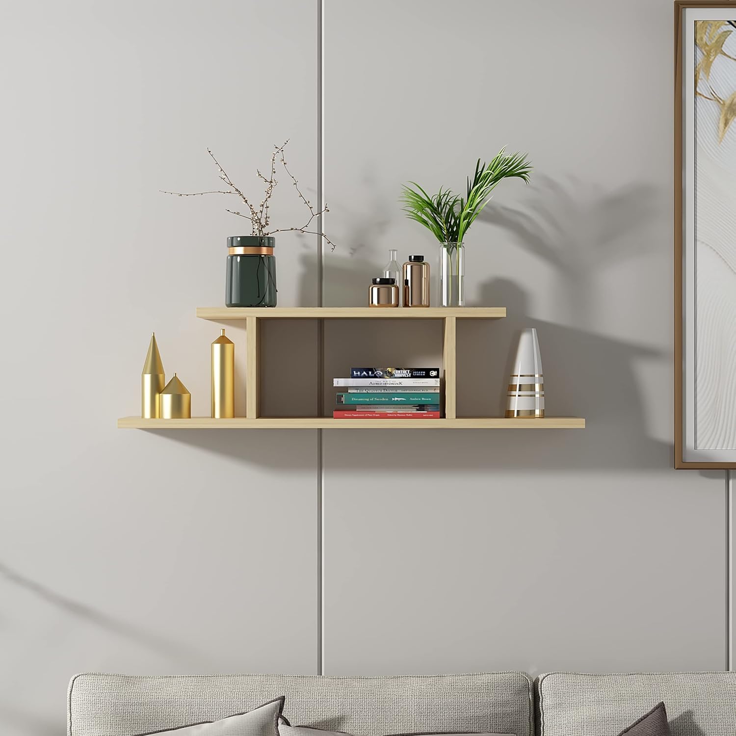 Amazon.com: Atlantic Floating Wall Shelf, Wall Mounted Shelf, Floating ...