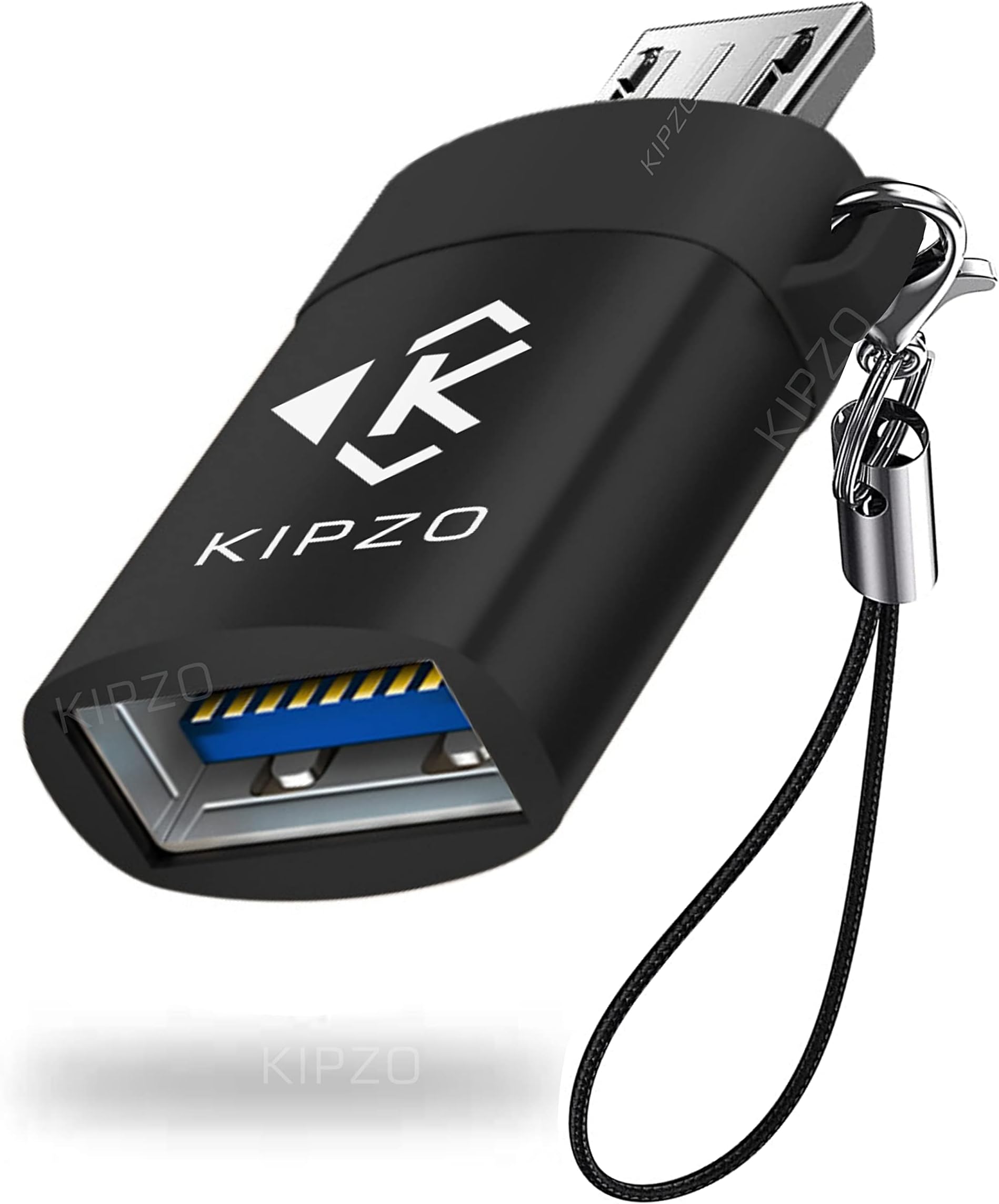 KIPZO® Black Micro USB OTG Adapter Female USB OTG Converter Splitter ...