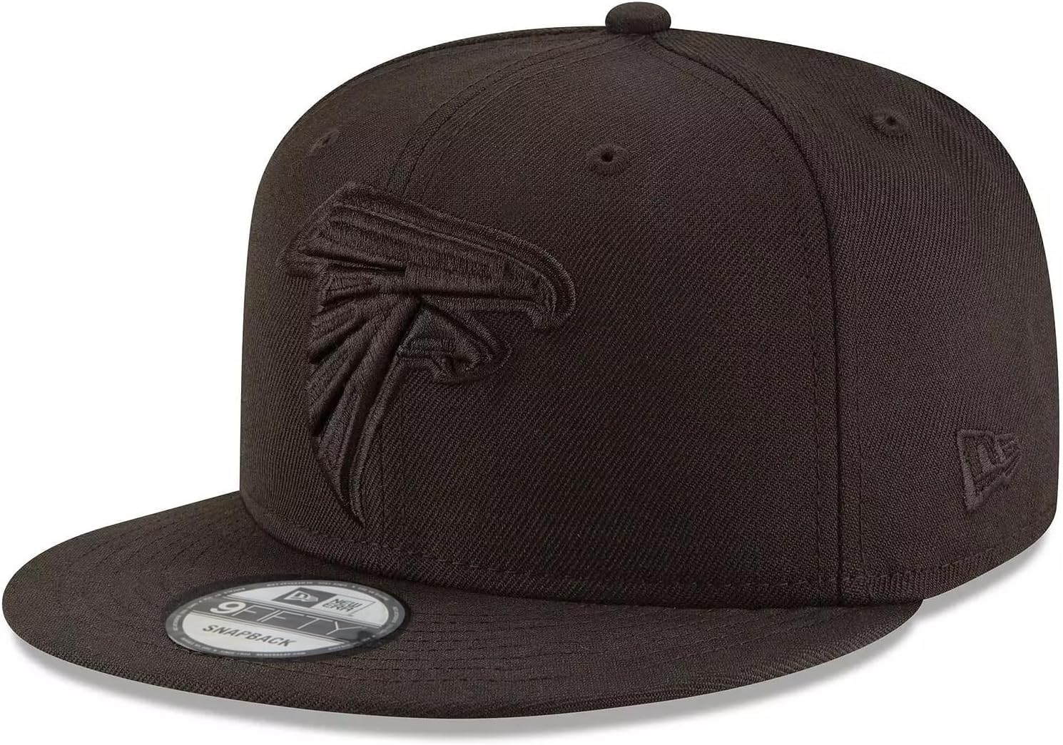 Amazon.com: New Era NFL 9FIFTY Black On Black Adjustable Snapback Hat ...