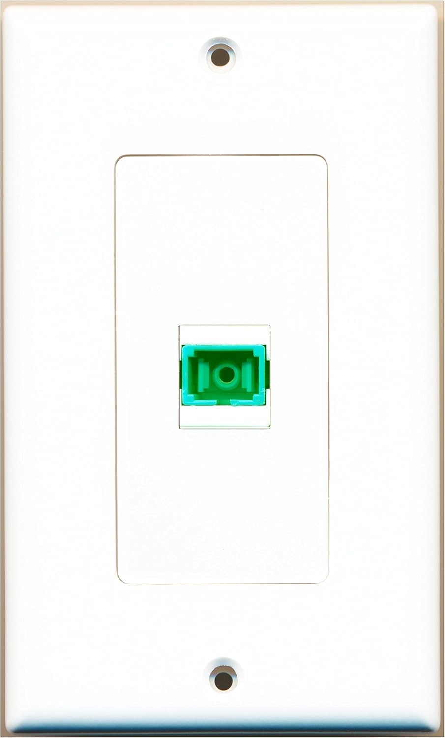 Amazon.com: RiteAV 1 Port Fiber SC APC Simplex Wall Plate Oversized ...