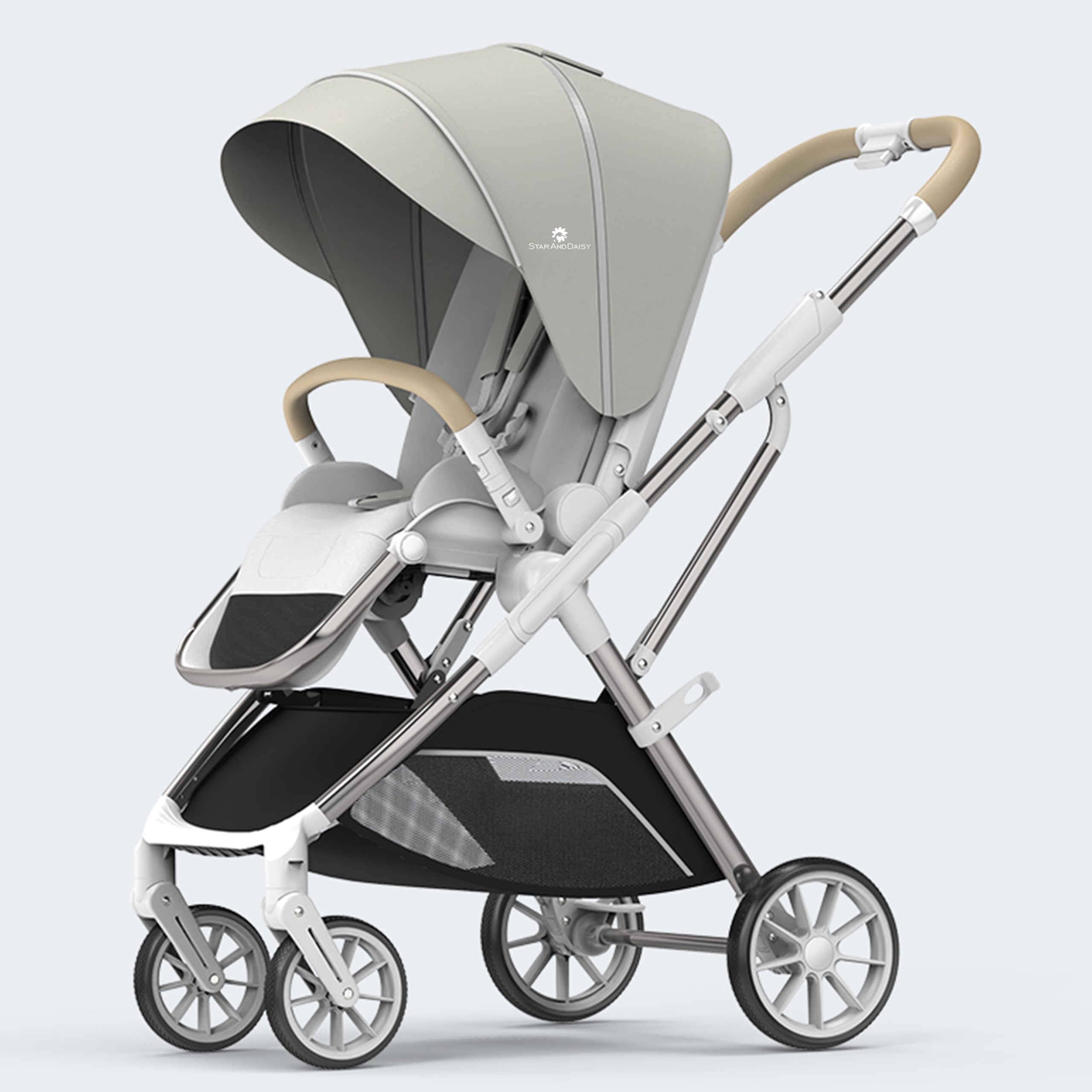 Amazon.in: Buy StarAndDaisy Chariot Premium Baby Stroller with 5 Point ...