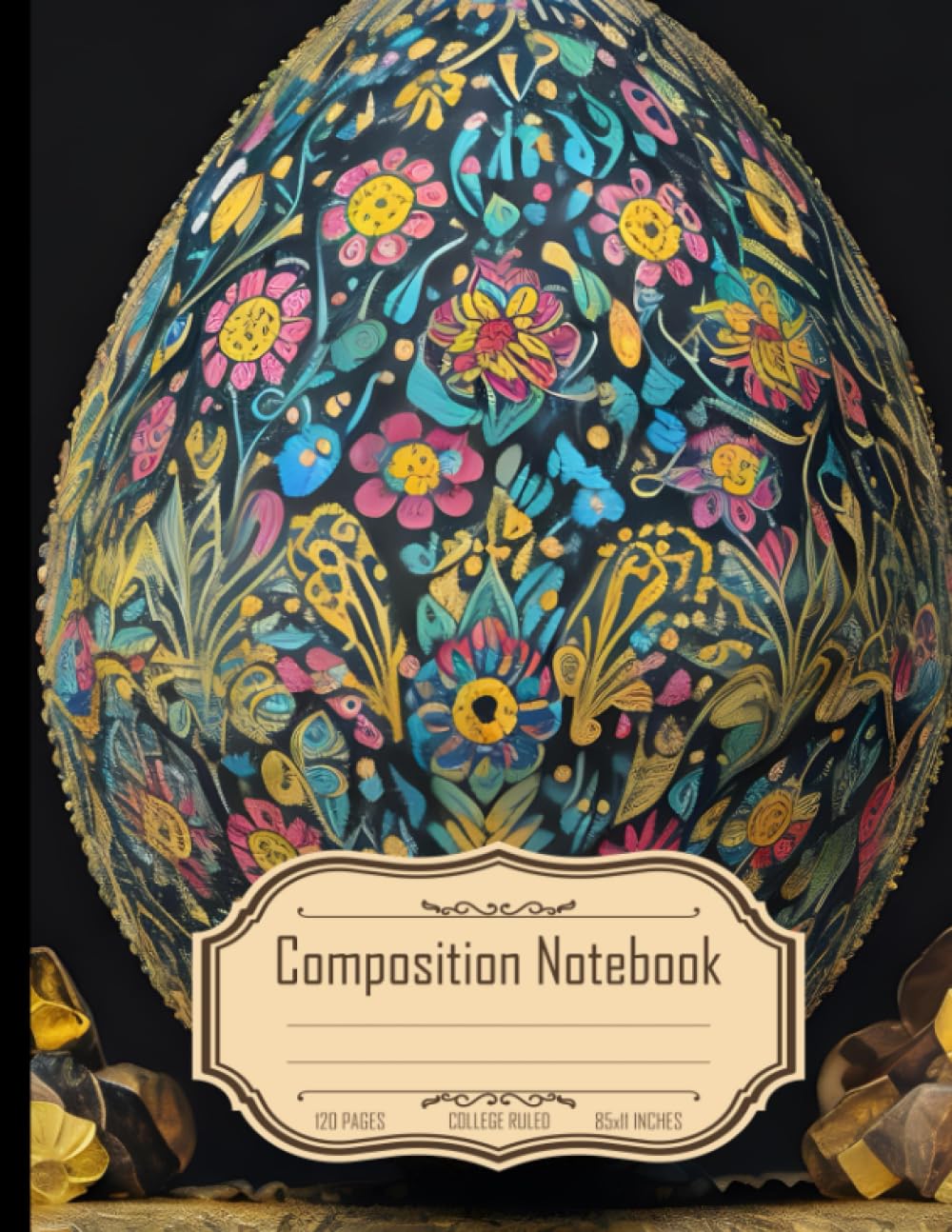 Amazon.com: Composition Notebook College Ruled: Symmetrical Pysanka ...