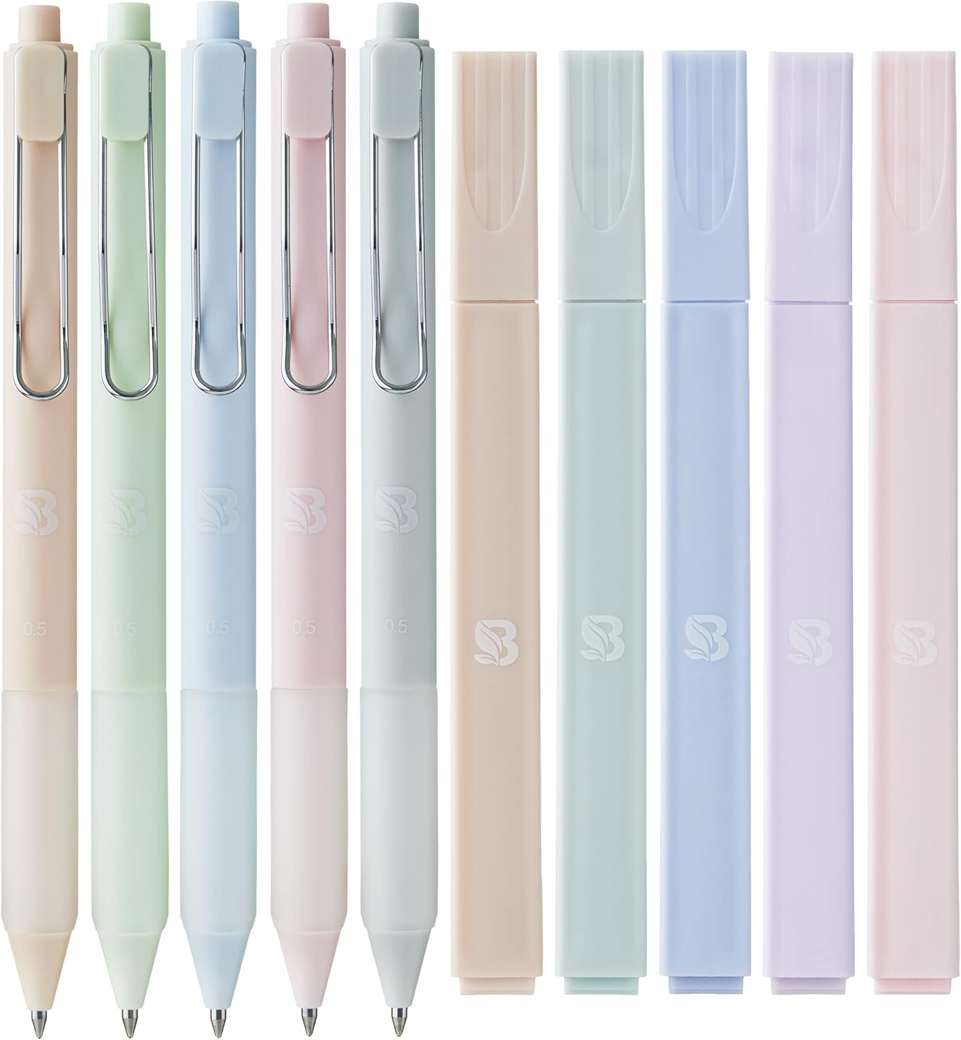 Amazon.com : BLIEVE - Aesthetic Highlighters and Gel Pens With Soft ...