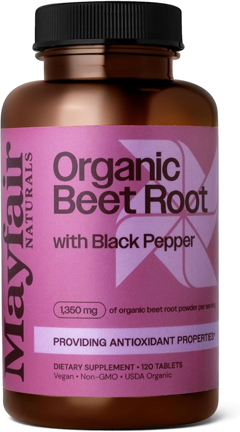 Amazon.com: Mayfair Naturals USDA Organic Beet Root with Black Pepper ...