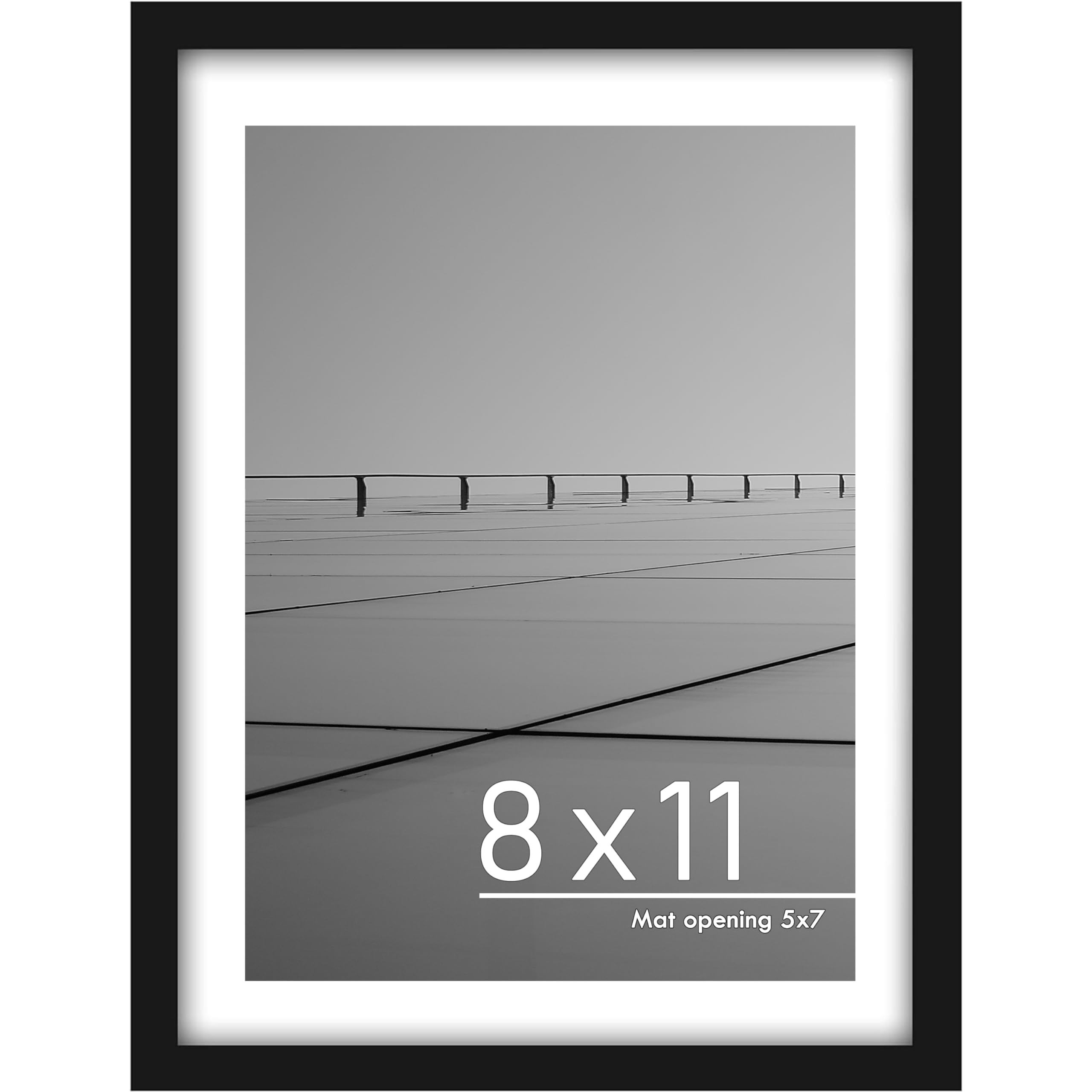 Amazon.com - PEALSN 8x11 Picture Frame, Display Pictures 5 x 7 with Mat ...