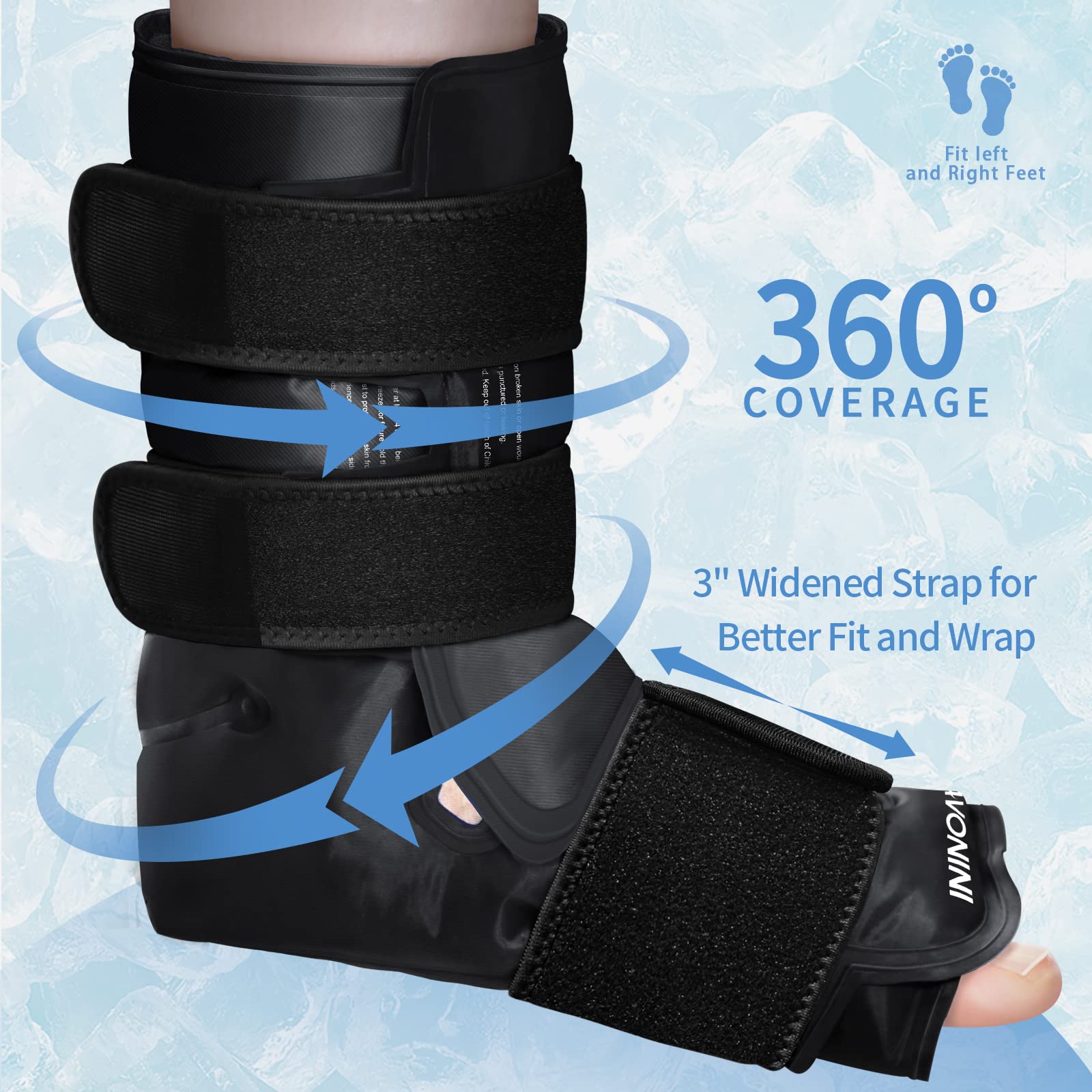 Snapklik.com : XXL Ankle Foot Ice Pack Wrap For Foot Injuries, Full ...
