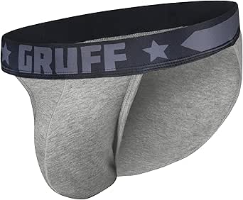 Gruff Pup Performance Jock-Brief (Grey, Large) at Amazon Men’s Clothing ...