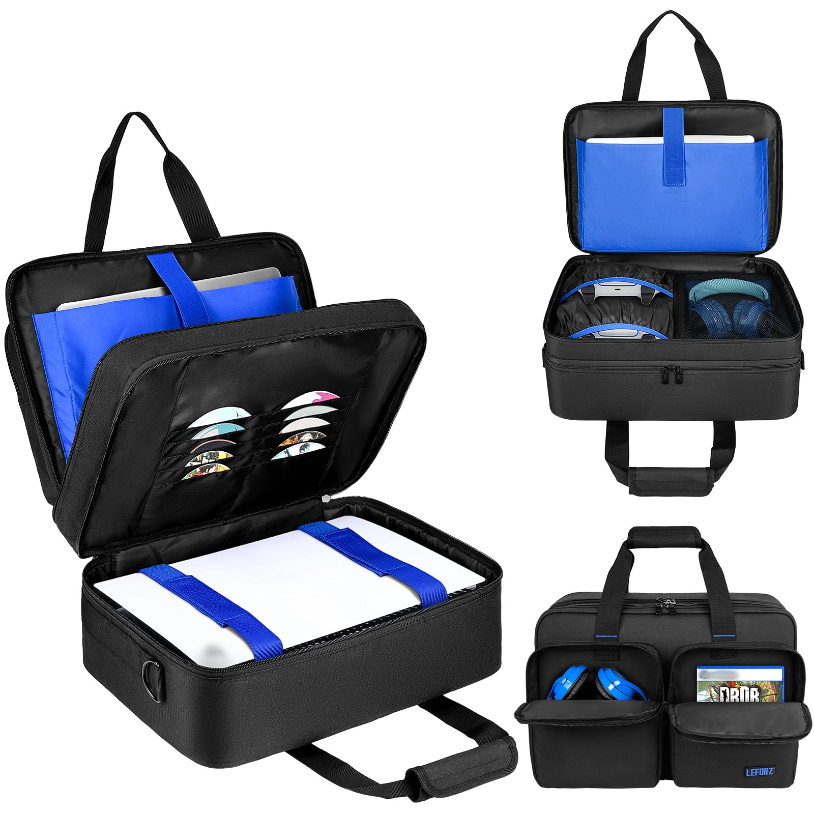 Amazon.com: LEFOR·Z Carrying Case Compatible with PS5/PS5 Pro/PS4,17 ...