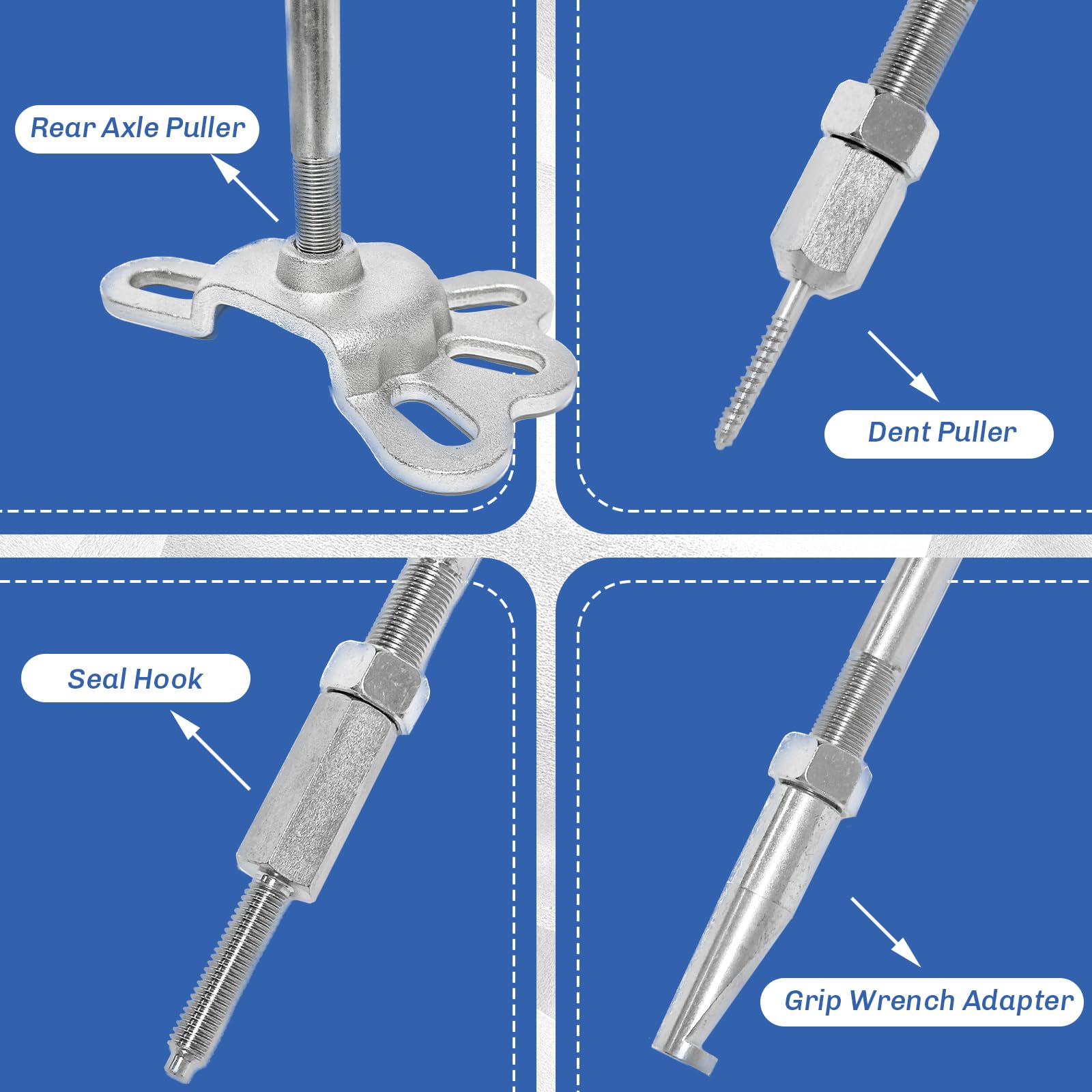 Snapklik.com : DASBET 9-Way Slide Hammer Puller Set 19PCS Front Wheel ...