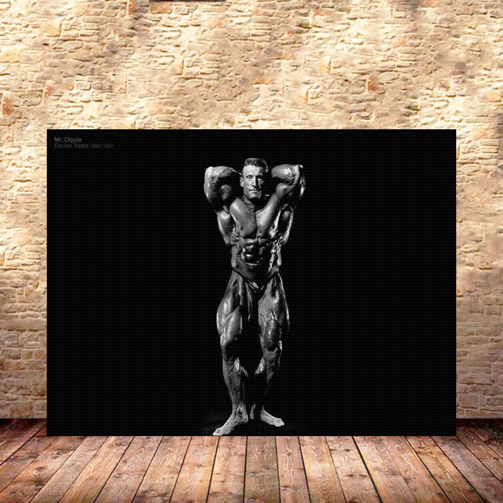Buy Hnyjyfa Dorian Yates Muscle Man Bodybuilding Workout Home Gym Decor ...