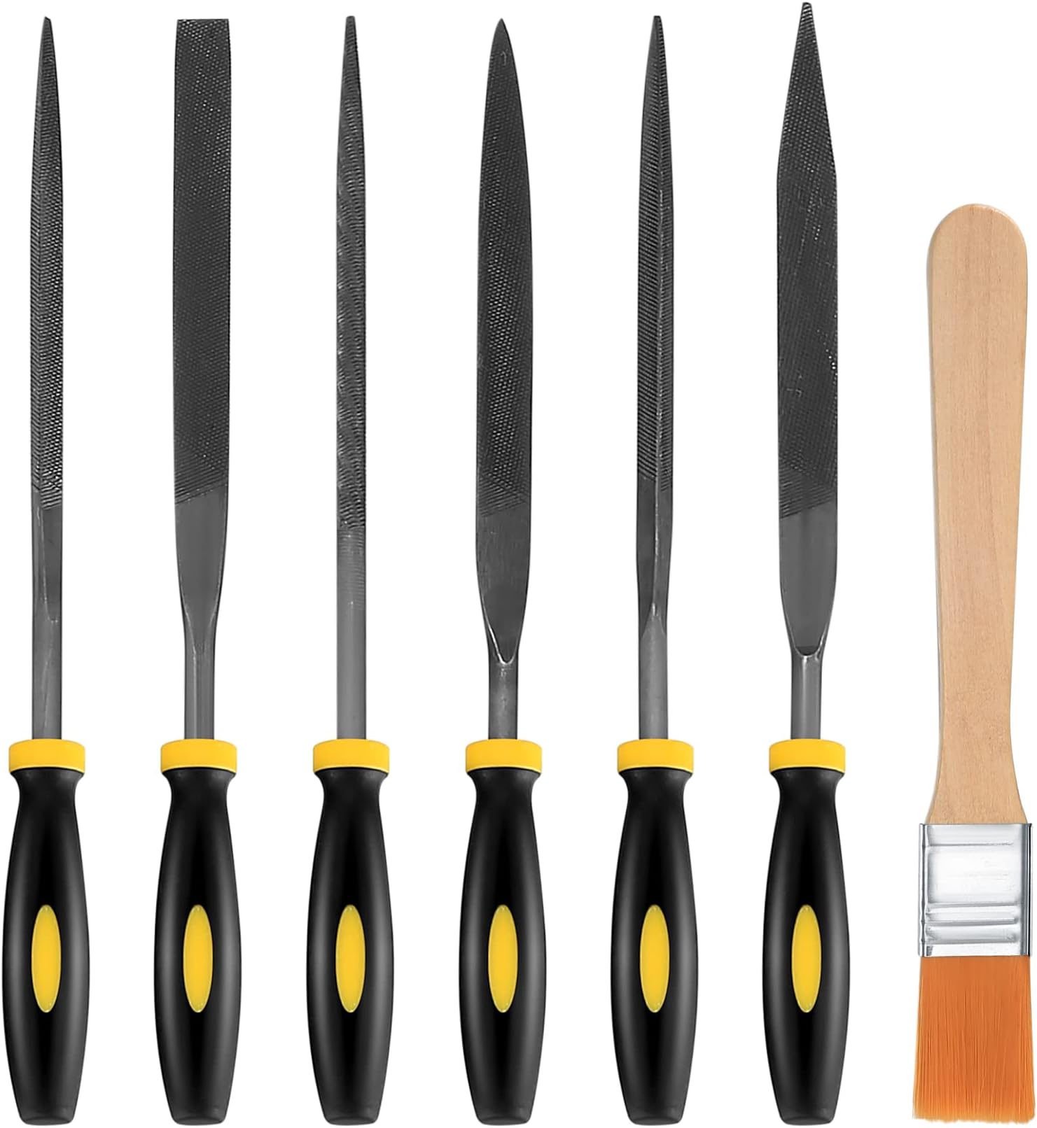 Rolson 24615 6 pc 140 mm Needle File Set : Amazon.co.uk: DIY & Tools