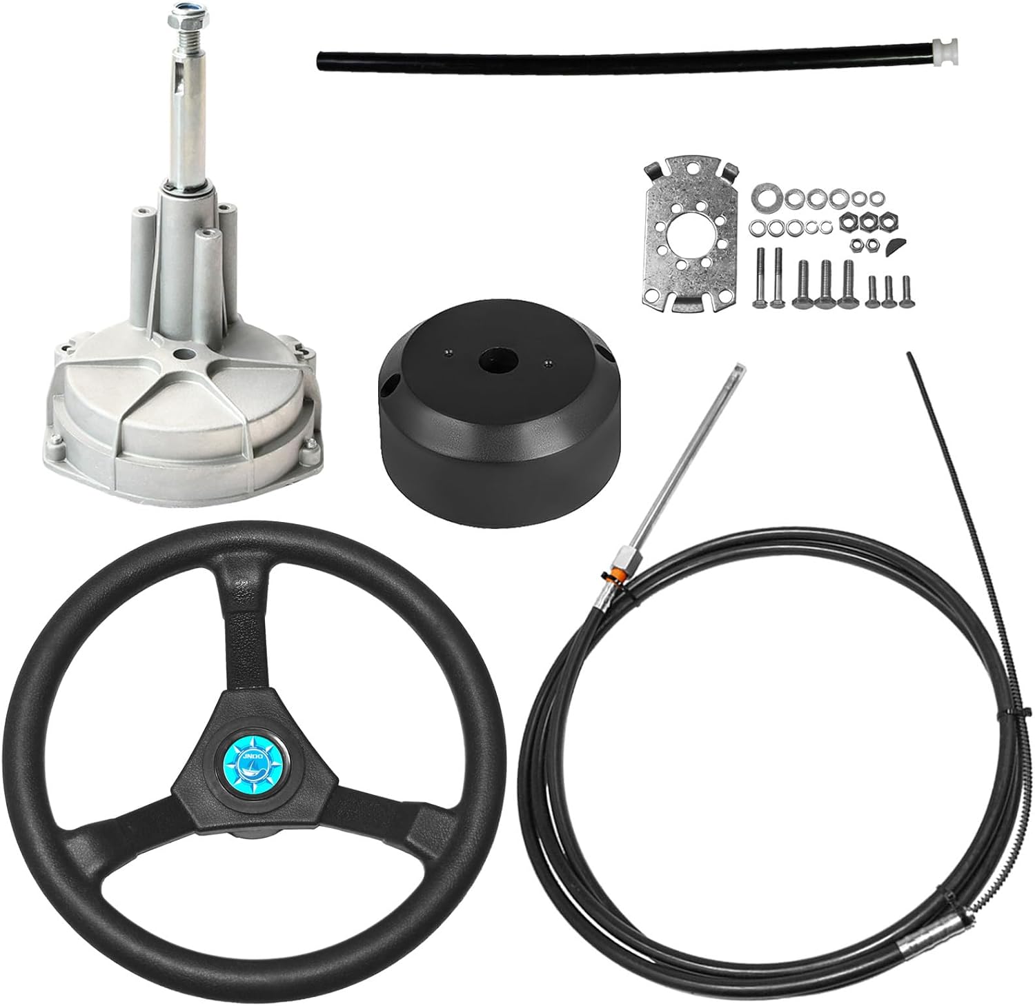 JNDO 10/12/13/14/15FT Boat Steering Cable Kit Outboard Steering Cable ...