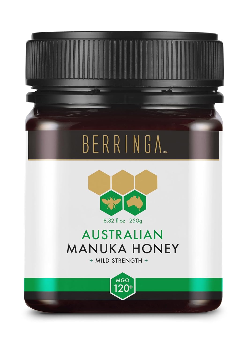 Amazon.com : Berringa Australian Manuka Honey, MGO 120+, Mild Strength ...