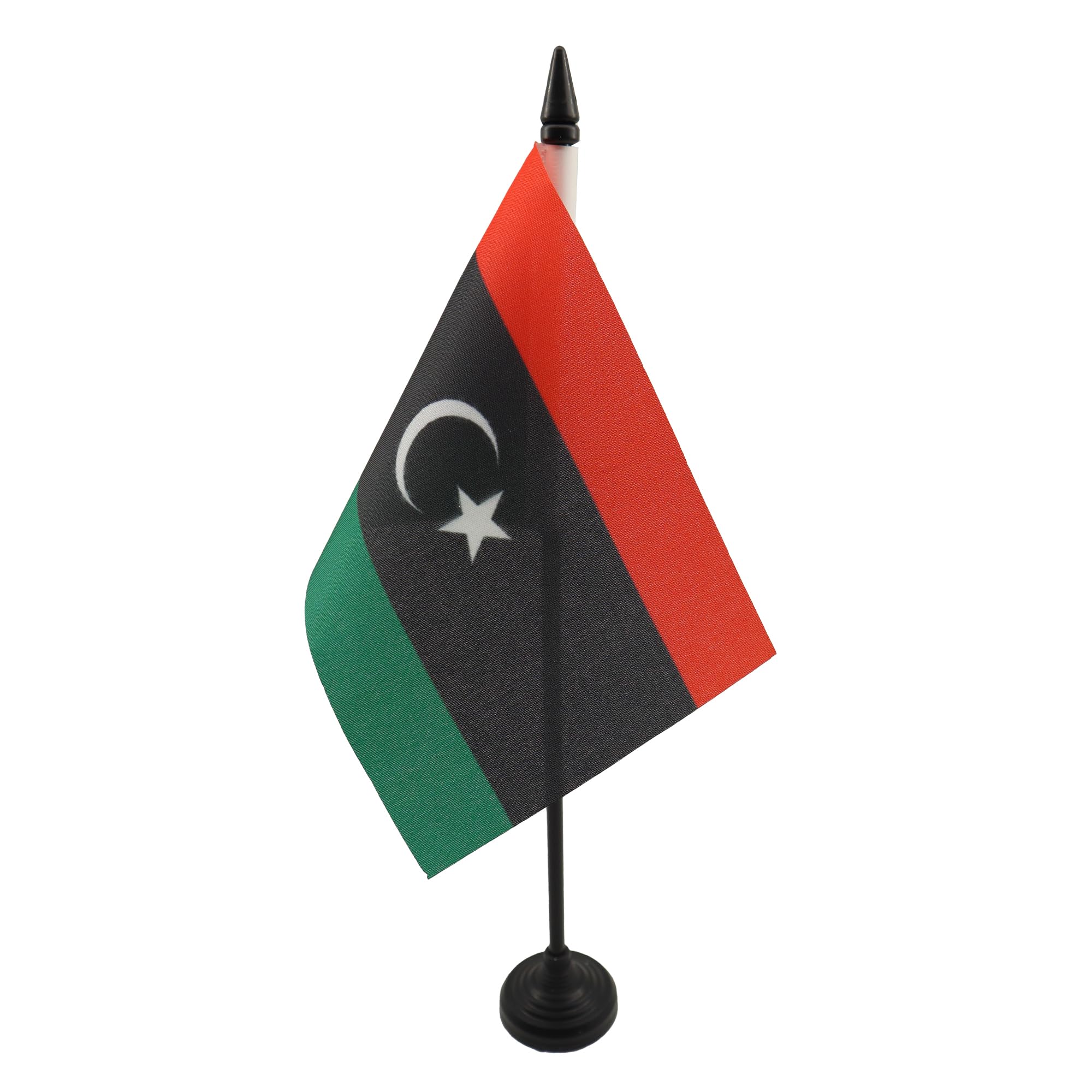 Amazon.com: Libya Table Flag 4'' x 6'' - Libyan Desk Flag 15 x 10 cm ...