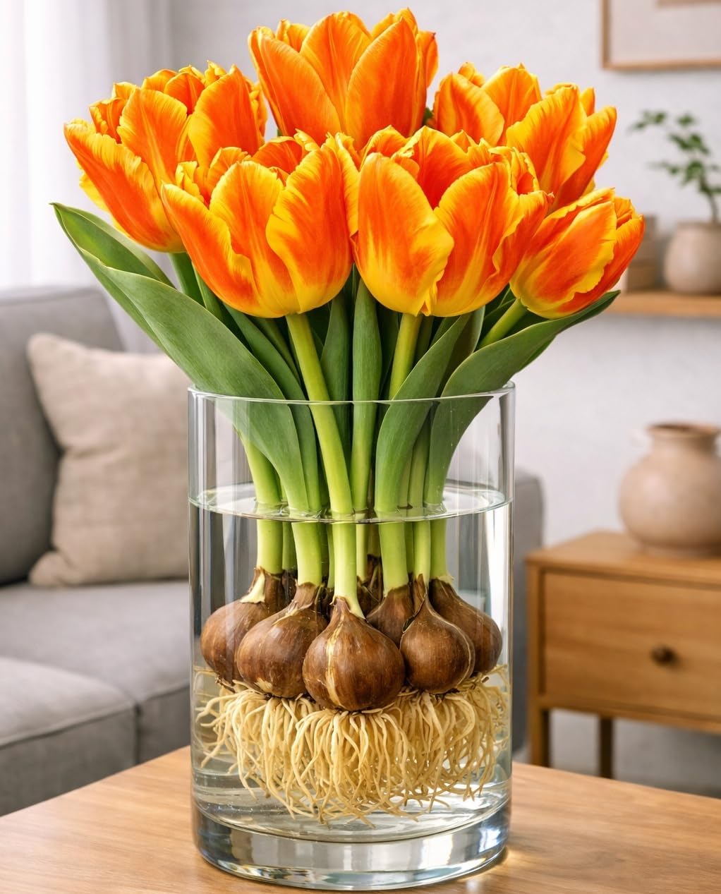Amazon.com : Pre-Chilled Alyssa's Apricot Tulip Bulbs for Forcing ...