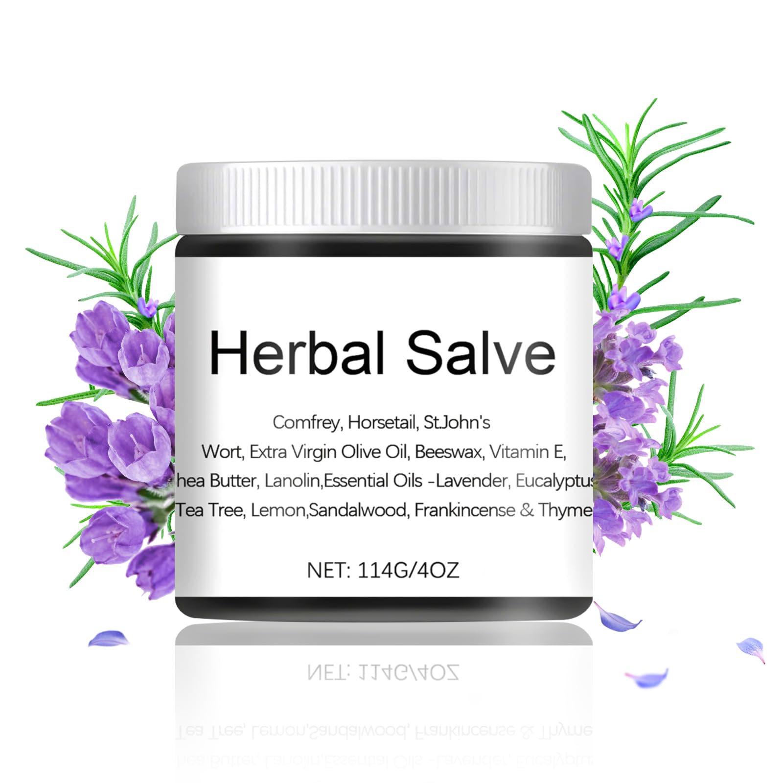 Amazon.com: Organic Herbal Salve 4oz - Comfrey Organic Herbal Salve ...