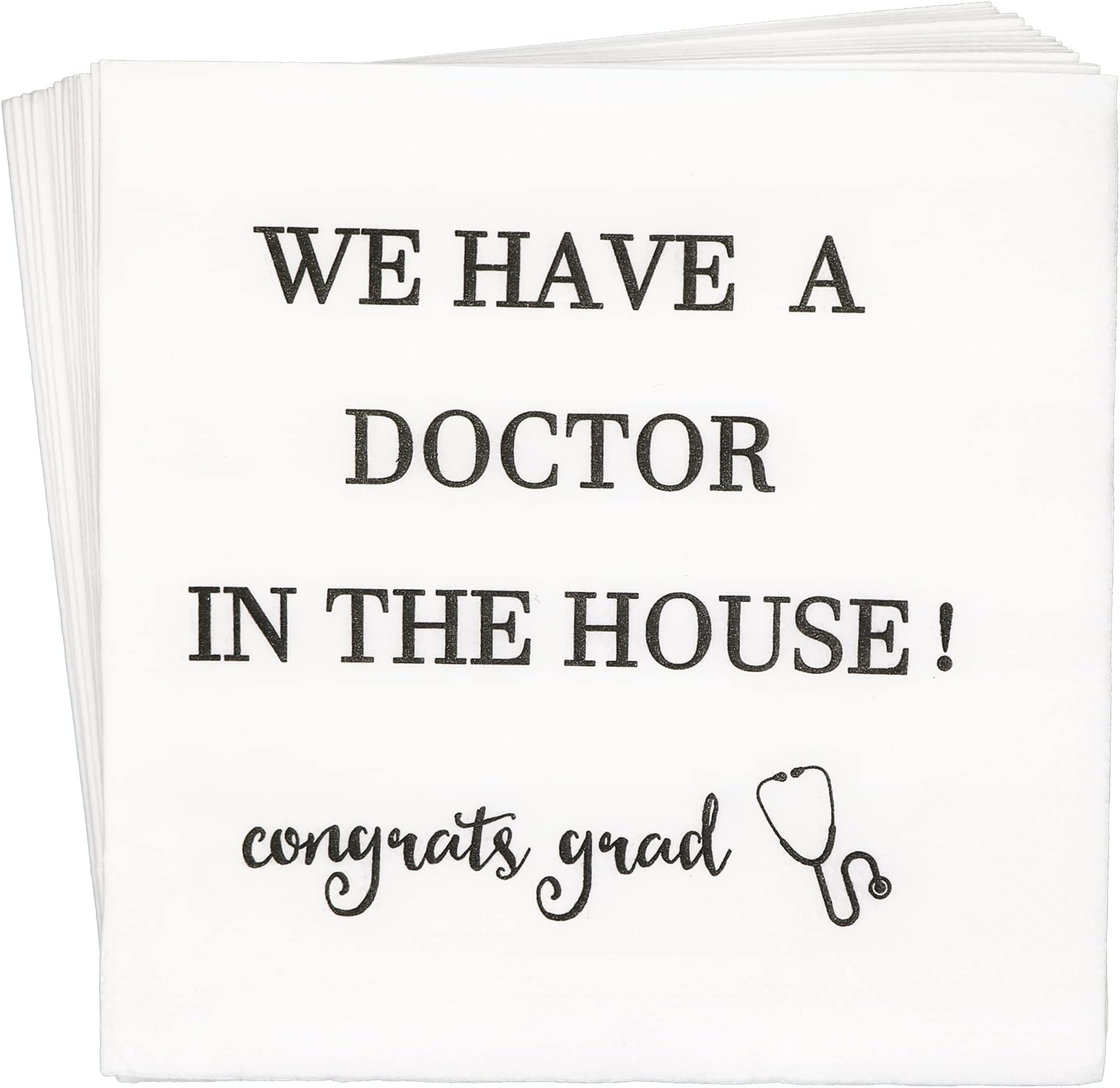 Amazon.com: We Have A Doctor In The House Napkins, Doctor Graduation ...