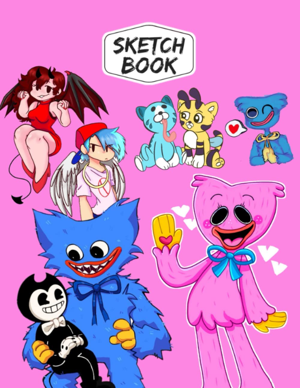 Buy Friday Night Funkin Huggy Wuggy Sketch Book: Blank Unlined Paper ...