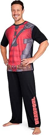 Deadpool Men's Pyjama Set, Soft, Comfortable Pyjamas - Gifts for Men ...