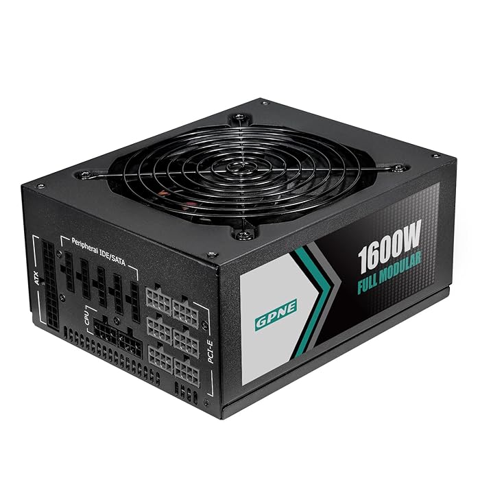 Buy GPNE 1600W Power Supply, Fully Modular PSU for Mining Rig & ATX PC ...