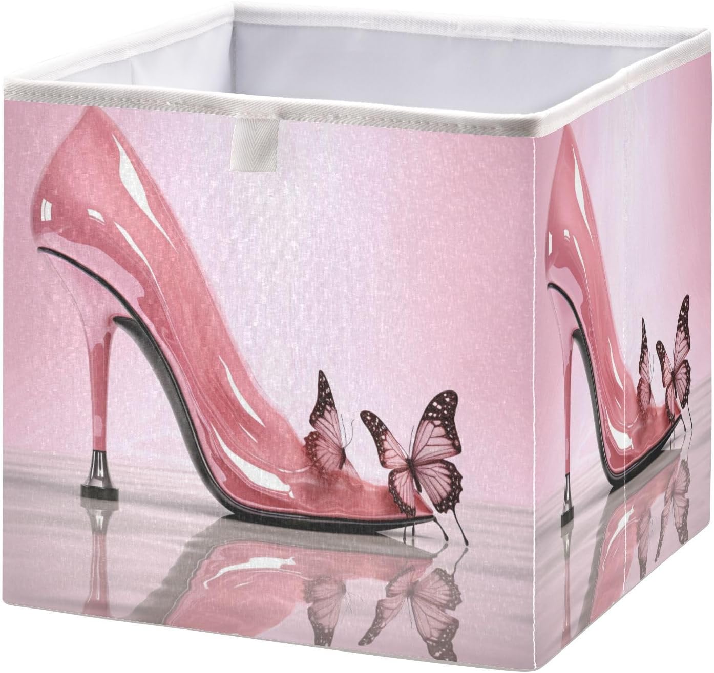 Amazon.com - Haskirky Pink High Heels Foldable Collapsible Storage Box ...