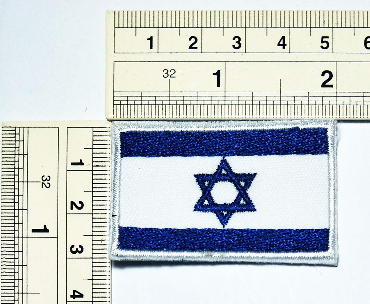 Snapklik.com : Patch Set Of 3 Mini Flag 1.2X2 Israel Flag Emblem ...