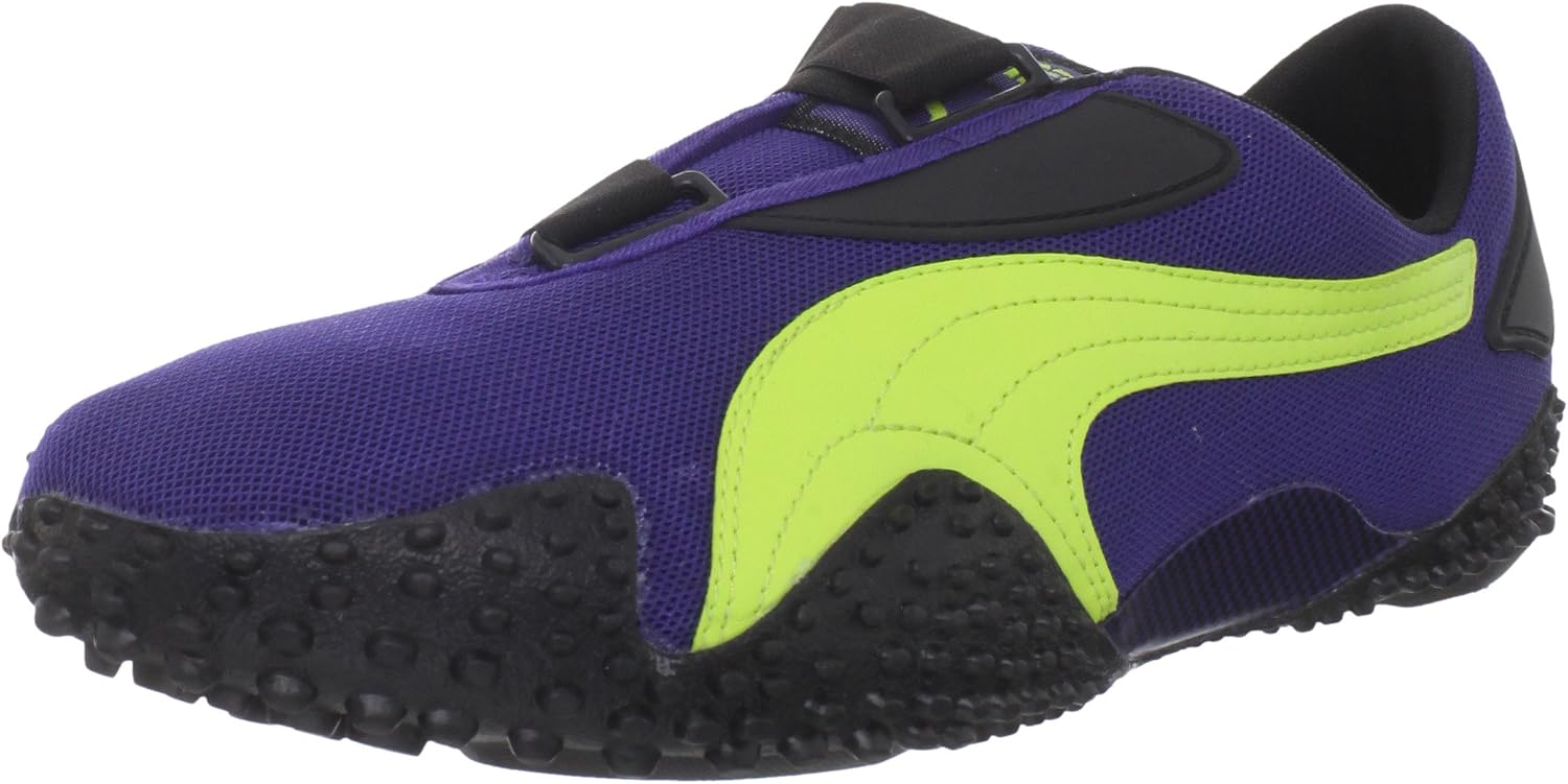 Amazon.com | PUMA Men's Mostro Mesh Fashion Sneaker,Navy Blue/Lime ...