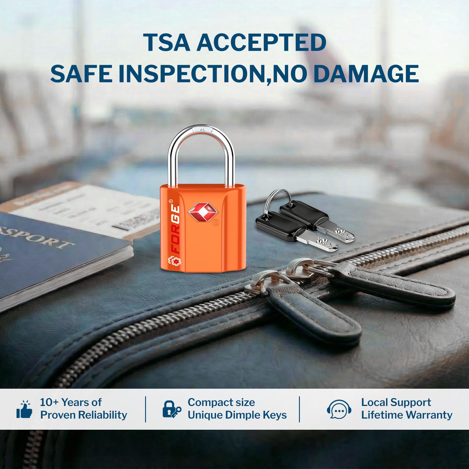Snapklik.com : Forge Small TSA Approved Luggage Locks: Ultra Secure ...