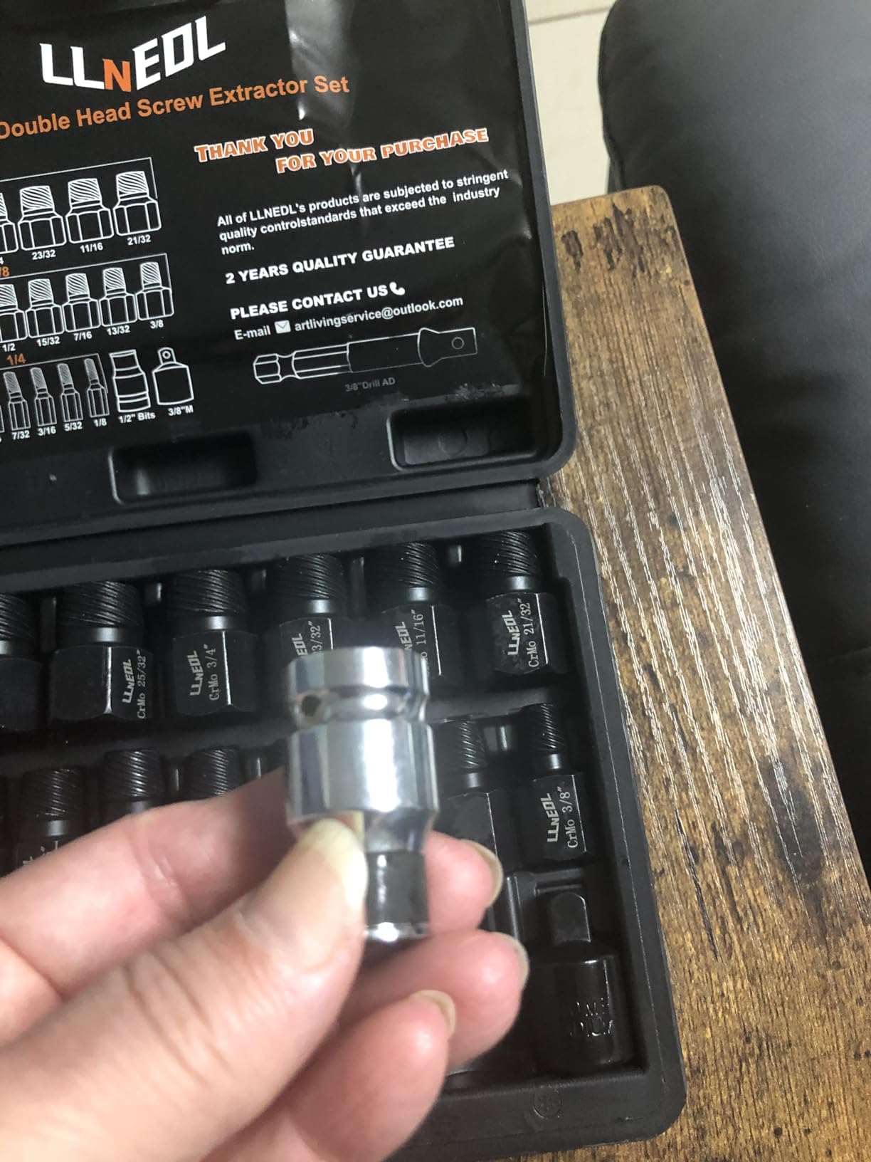 LLNEDL Screw Extractor Set Double Head, 27Pcs Hex Head Multi-Spline ...