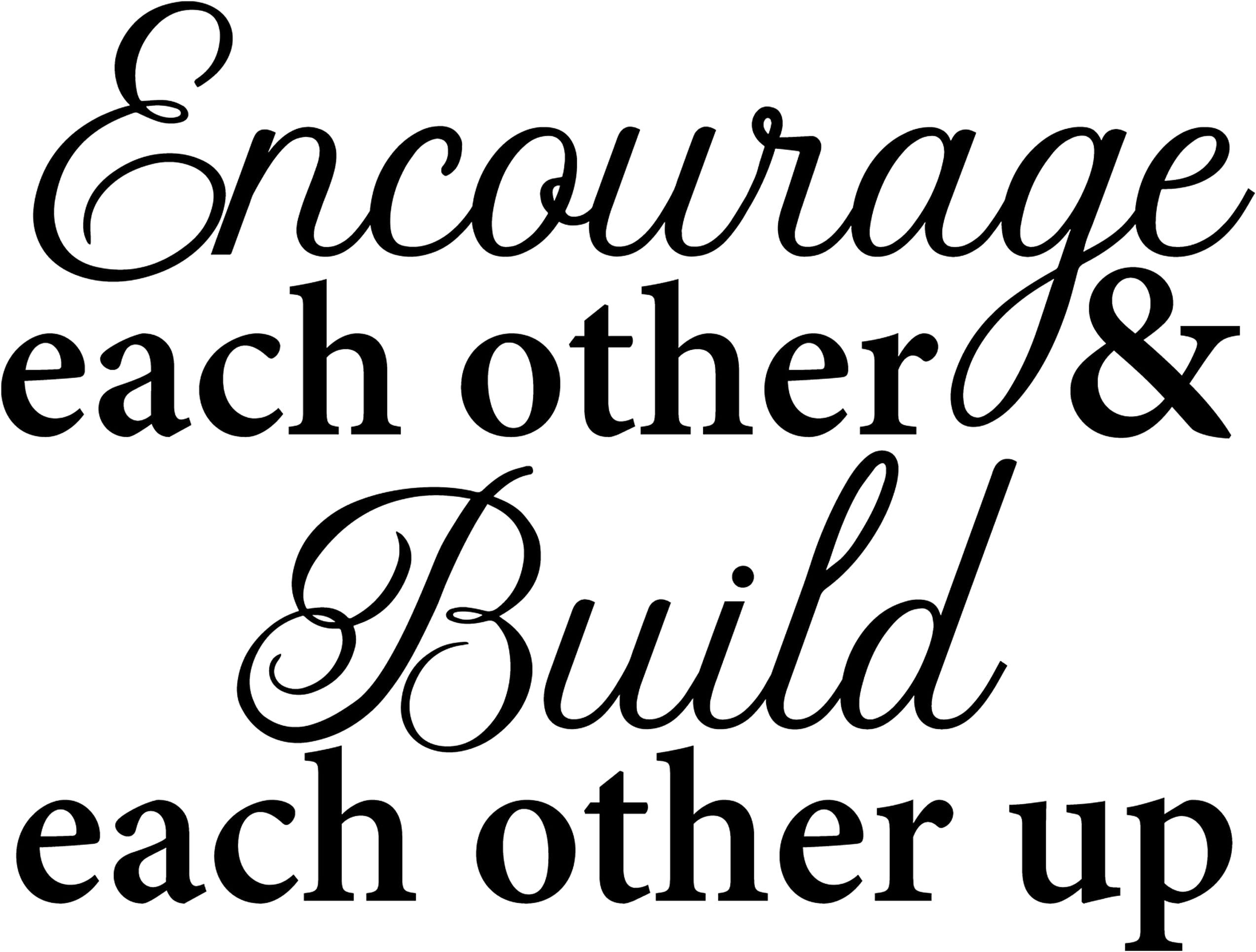 Amazon.com: My Vinyl Story Encourage Each Other and Build Each Other Up ...