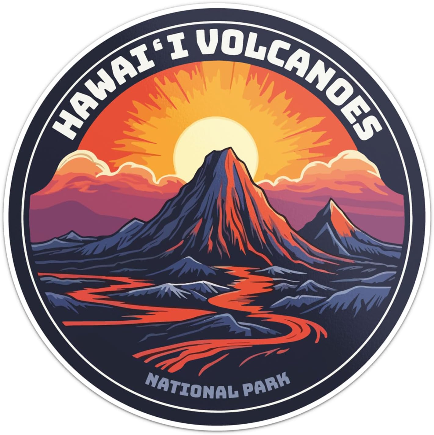 Amazon.com - Hawaii Volcanoes National Park Sticker - Waterproof Vinyl ...