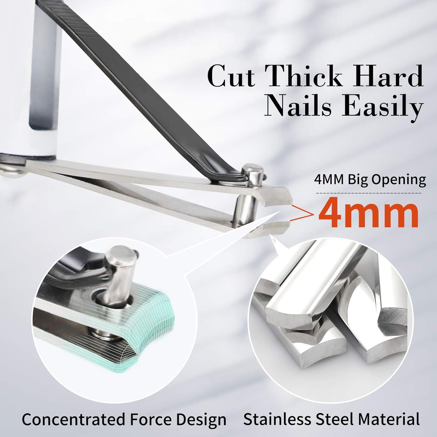 Long-handled nail clippers for inaccessible toenails, pedicure, free ...