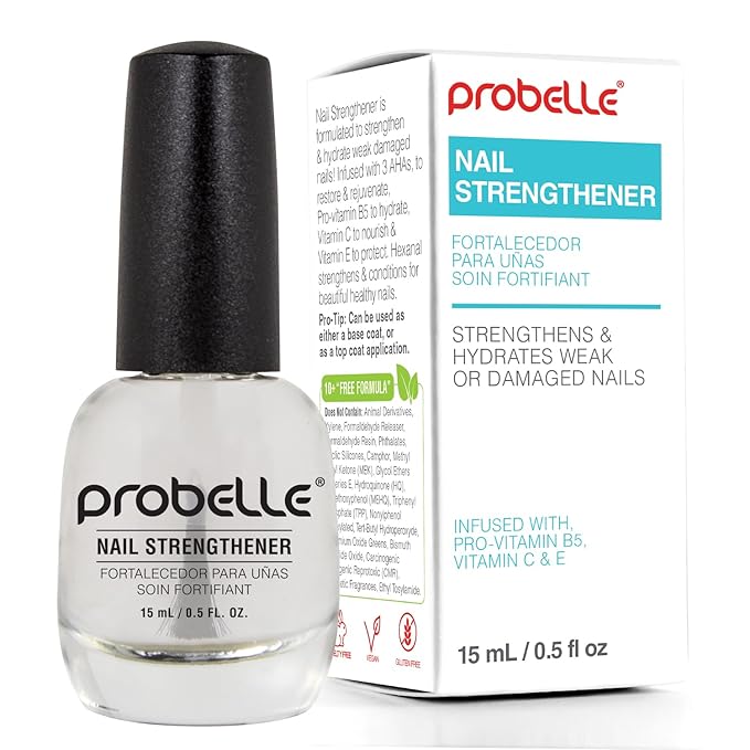 Amazon.com : Probelle Nail Strengthener and growth, Natural Nail ...