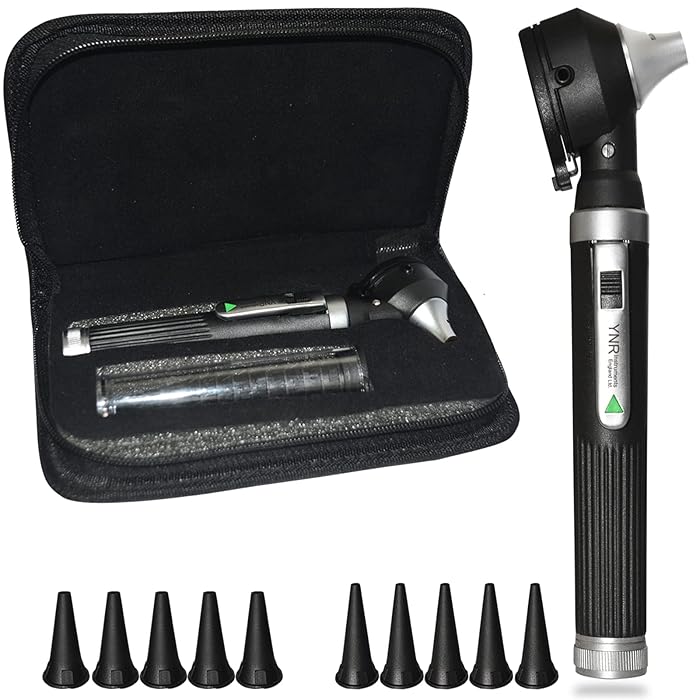 Buy YNR England F.O Mini Otoscope Ear o Scope Auriscope Fibre Optic ENT ...