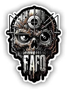 Amazon.com - Edward & Co Sticker FAFO Fuck Around and Find Out Skull ...