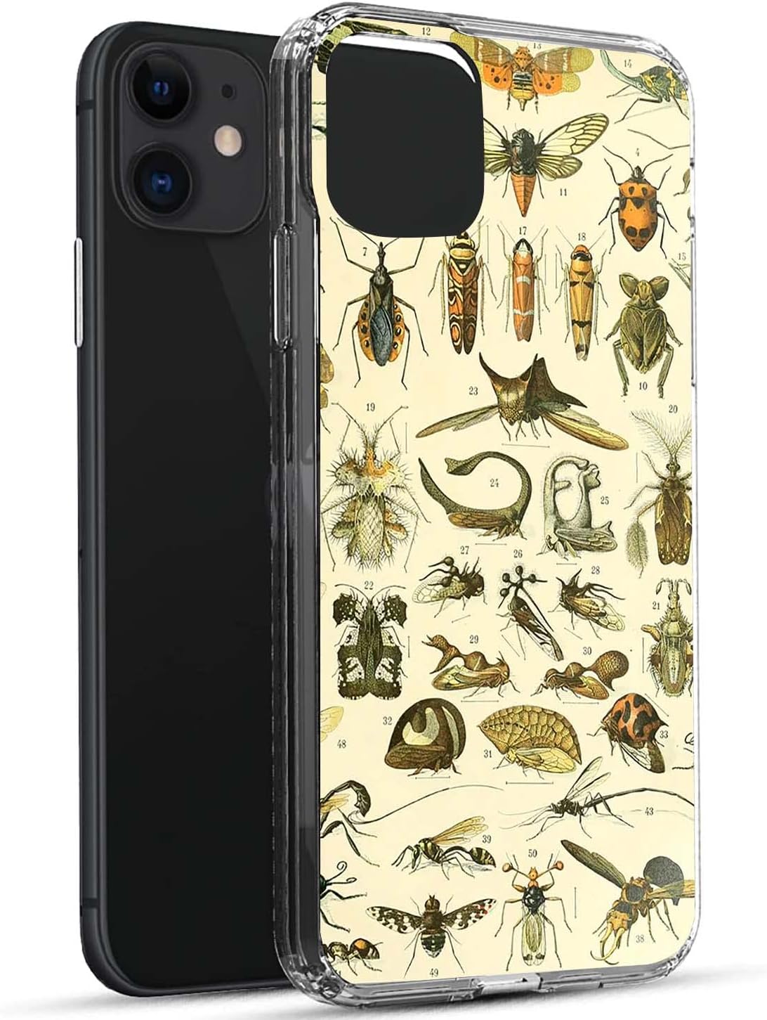 Amazon.com: RYEDORP Antique Insects Case Compatible with iPhone 12 and ...