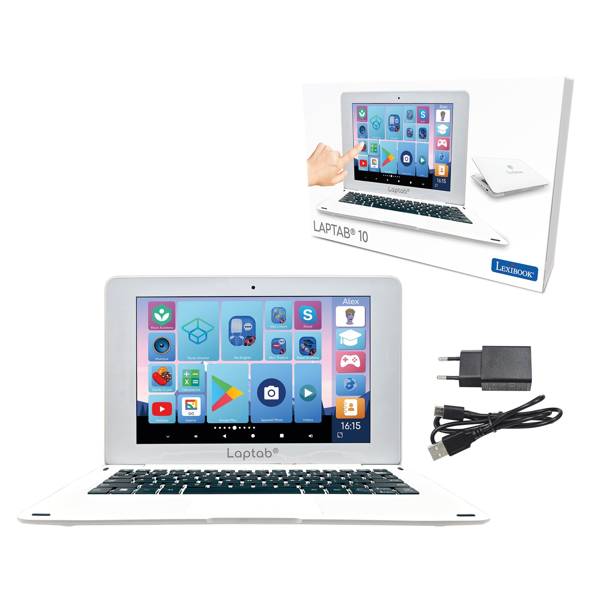 Lexibook, LAPTAB® 10, Ordinateur Portable avec écran Tactile, pour ...