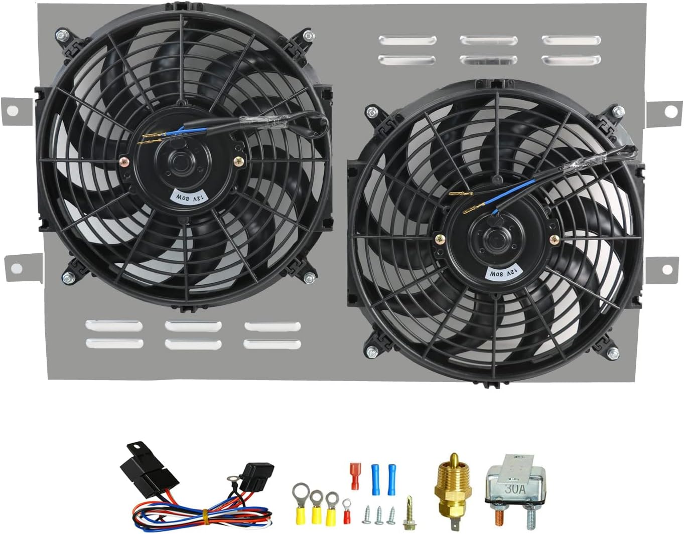 Amazon.com: KUUHLERSAT Aluminum Shroud Electric Fan for 1973-1991 Chevy ...