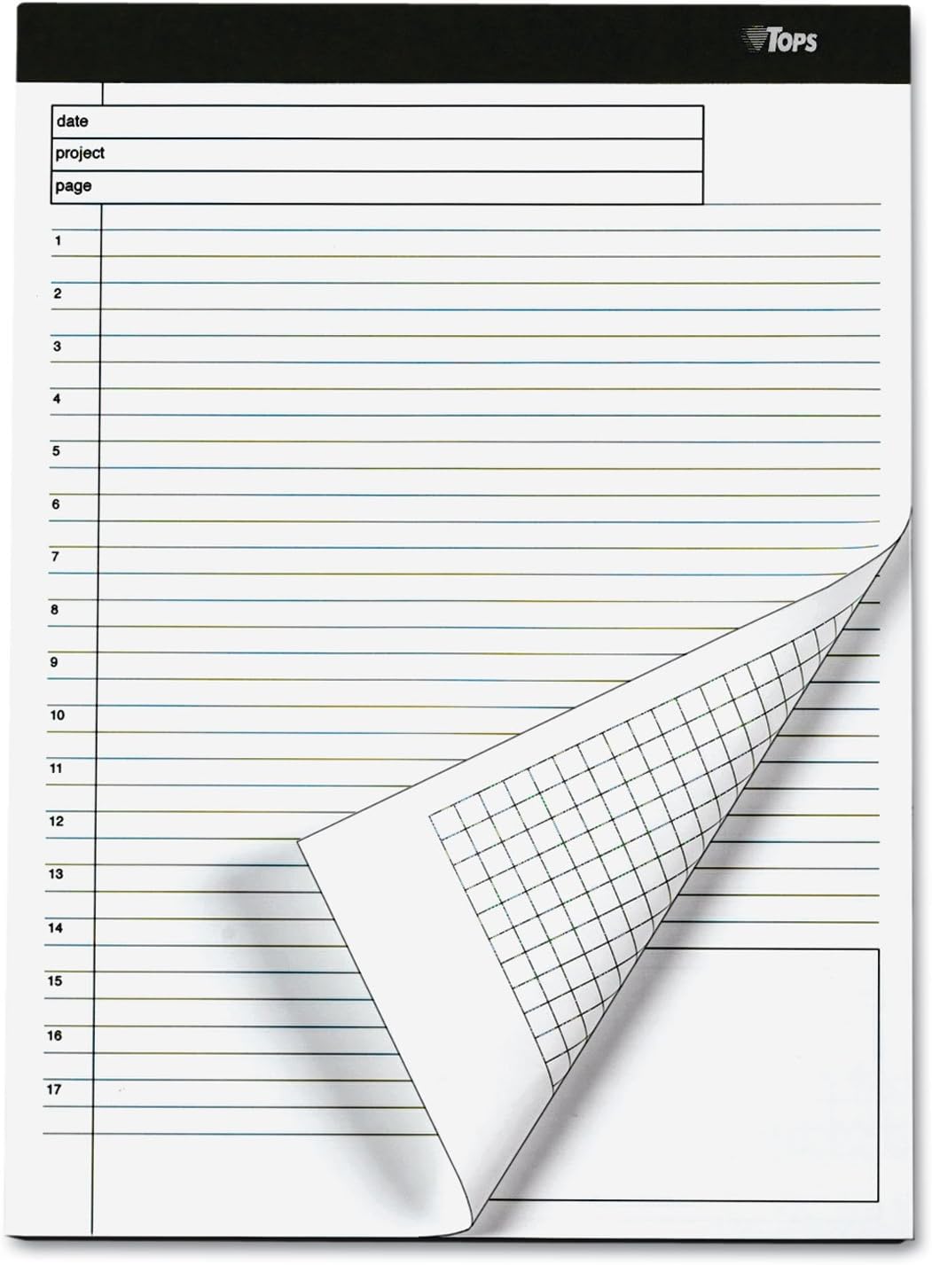 Amazon.com : TOPS 77100 Project Planning Pads,Numbered,8-1/2-Inch x11-3 ...