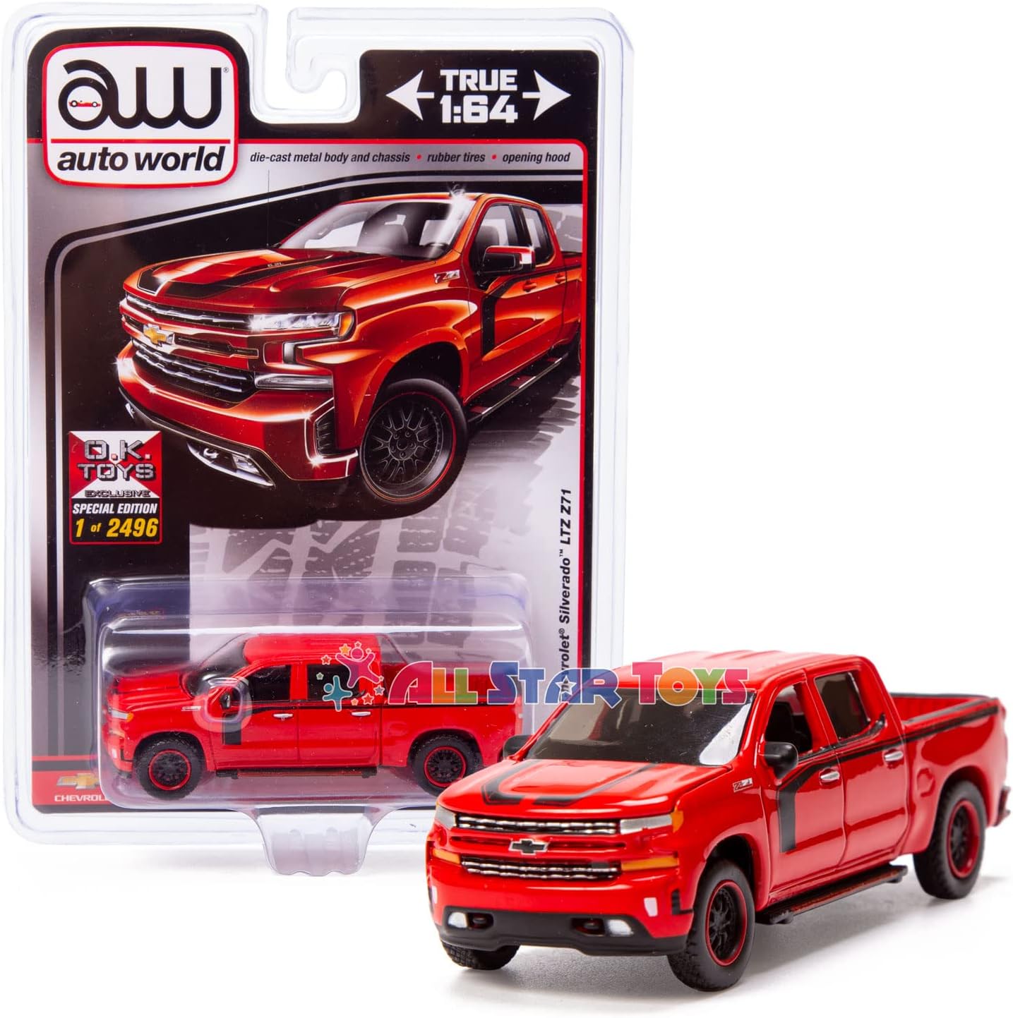Auto World CP7918 2019 Chevrolet Silverado LTZ Z71 Red Edición Limitada ...