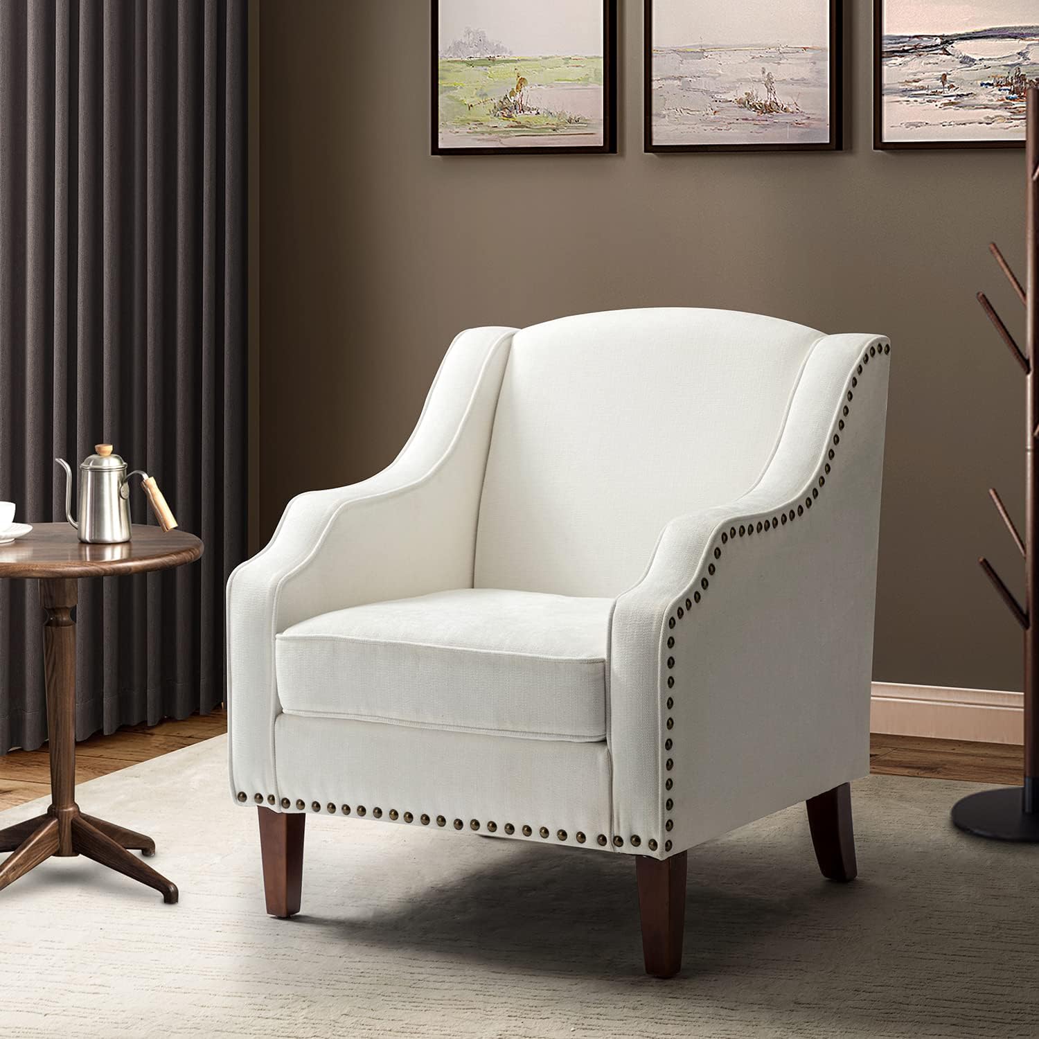 Amazon.com: Bellemave Accent Chair Upholstered Armchairs Living Room ...
